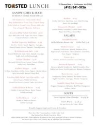 Menu – Toasted